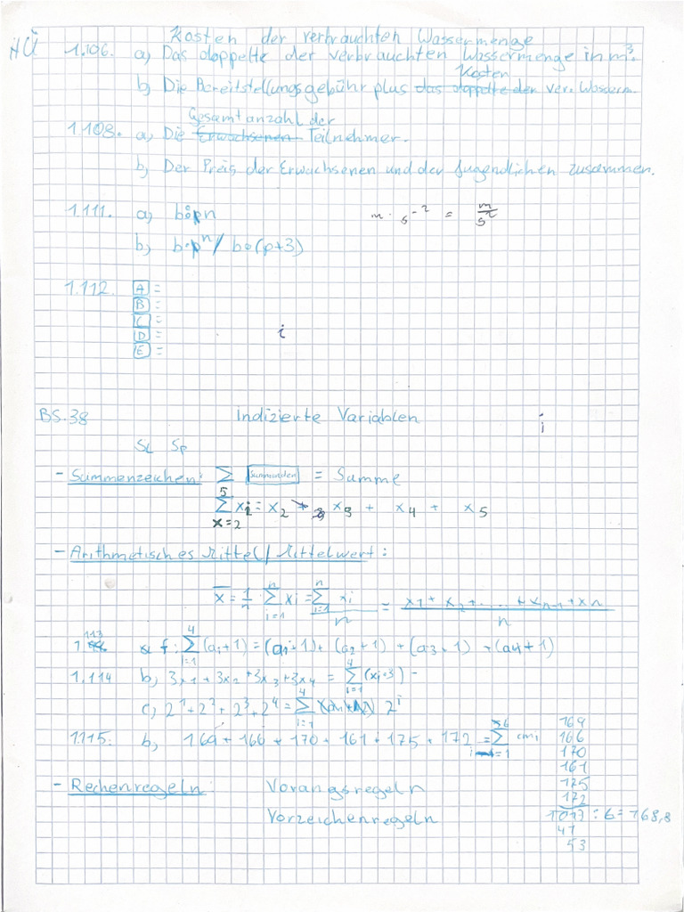 Mathematik Mitschrift | PDF