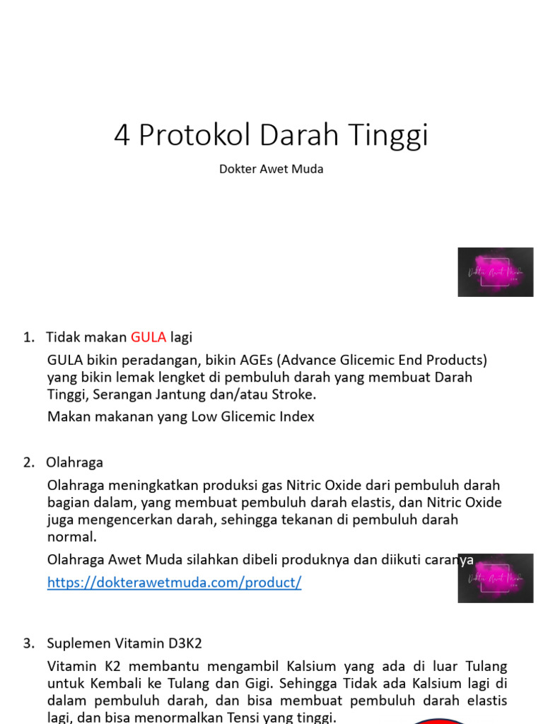 4 Protokol Darah Tinggi | PDF
