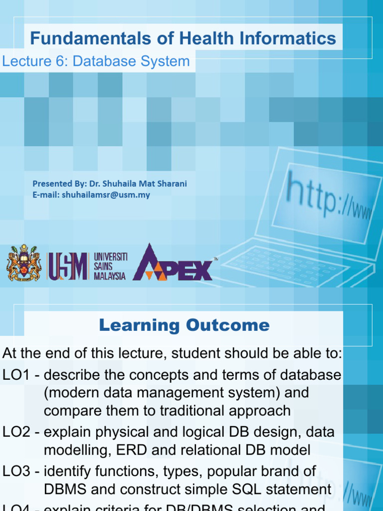 GTU103 Lecture6 Database 2023 | PDF