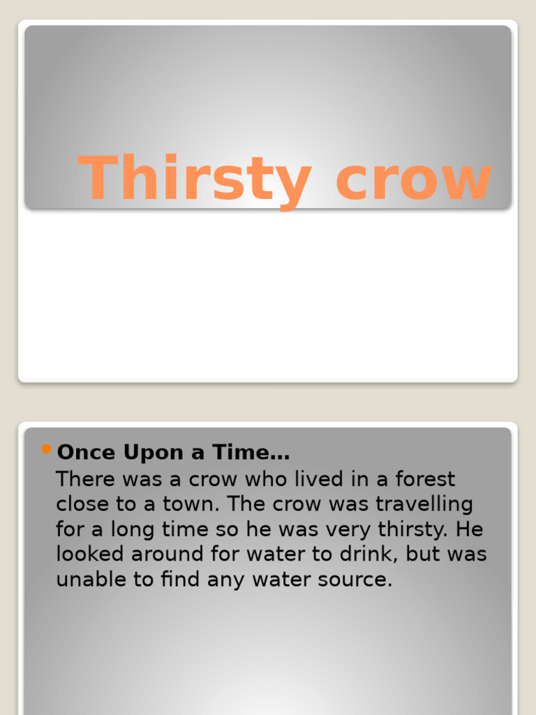 Thirsty Crow | PDF