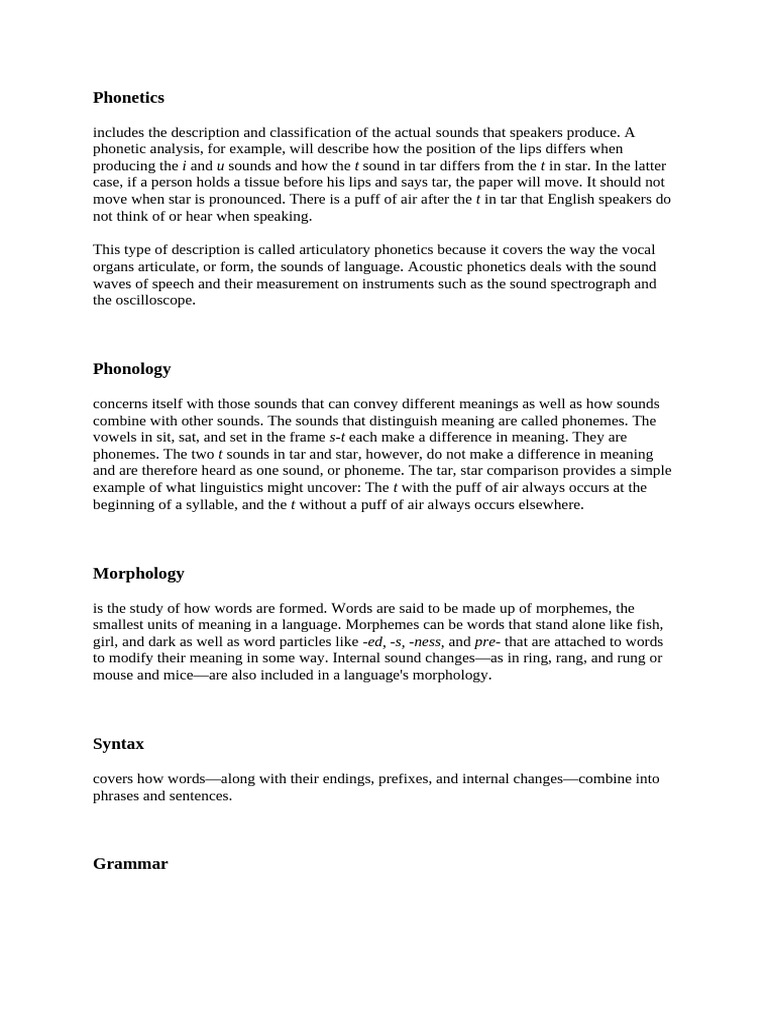 Phonetics Pdf Word Foreign Language Studies