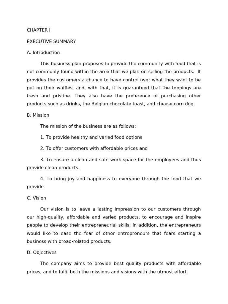 Business Plan (Draft) | PDF