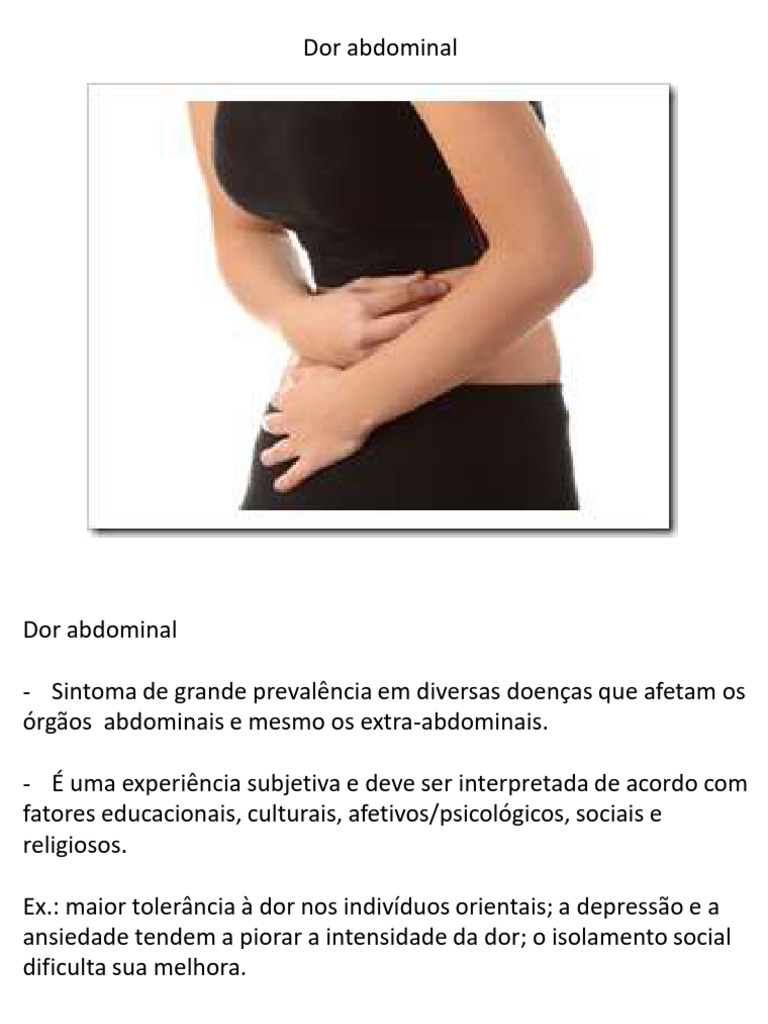 Dor Abdominal - Aula Novo | PDF