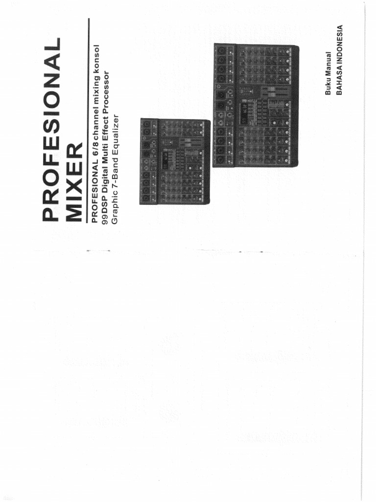 Manual Profesional Audio Mixer | PDF