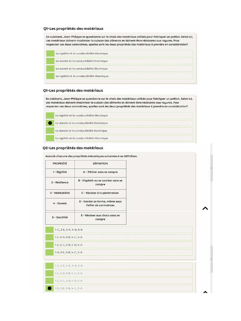 TD Proprietés Des Materiaux Prof | PDF
