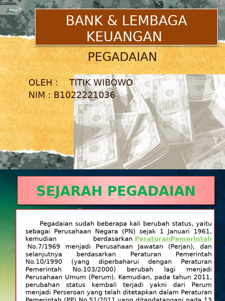 TUGAS Powerpoint - Pegadaian | PDF