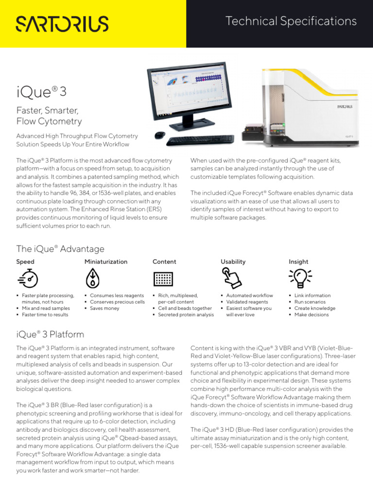 IQue 3 Technical Specifications Datasheet | PDF