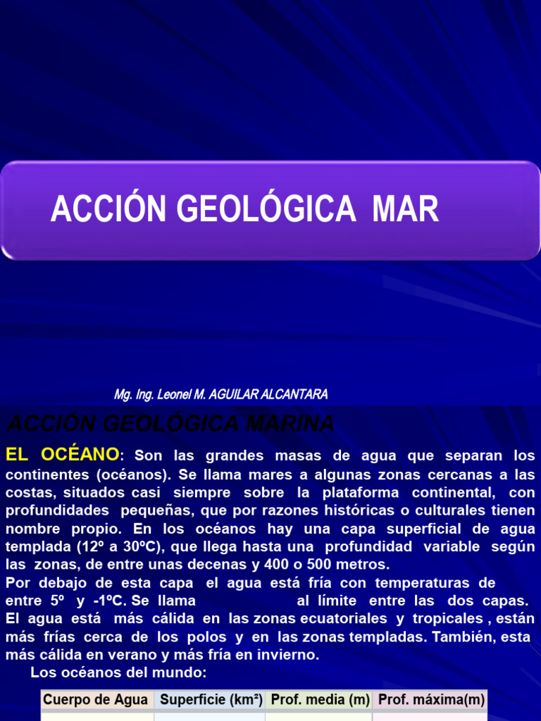 Accion Geolog Mar | PDF