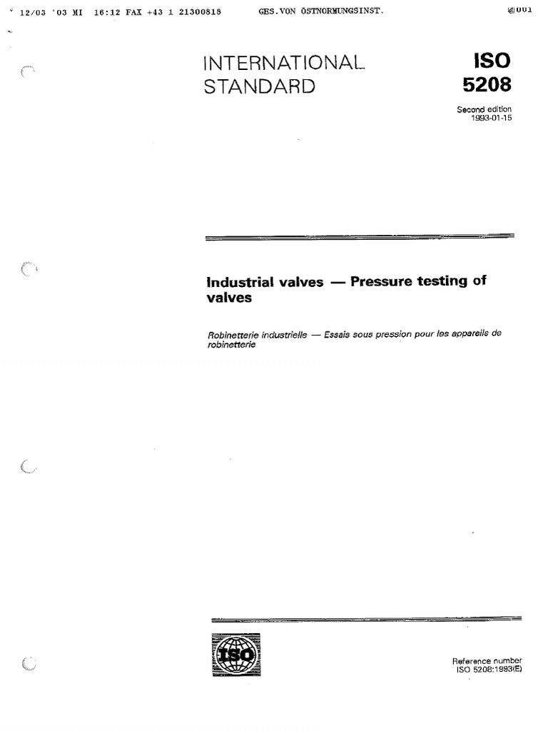 ISO 5208 | PDF
