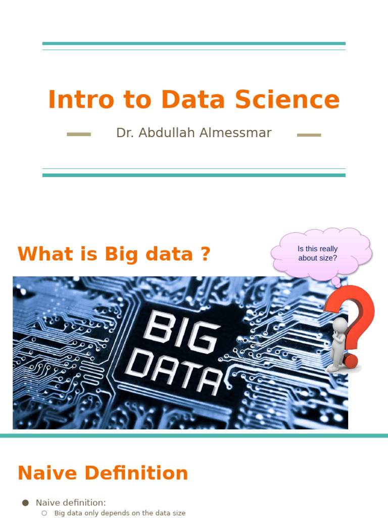 01 - Intro To Data Science | PDF