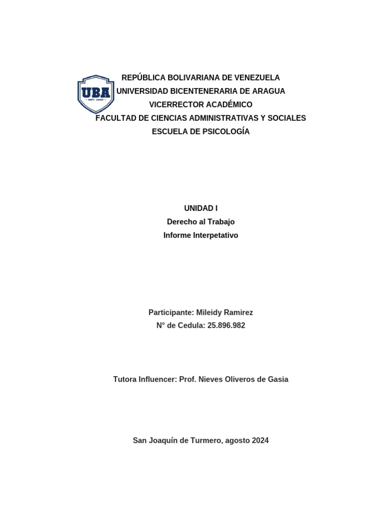 Informe Interpretativo | PDF