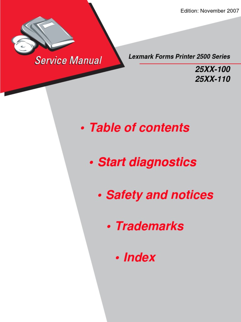 Lexmark Forms Printer 2500 Series 25XX-100-110 | Download Free PDF | Electronics | Computing