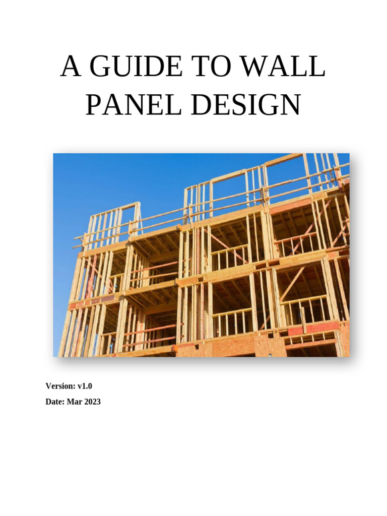 A Guide To Wall Panel Design | PDF