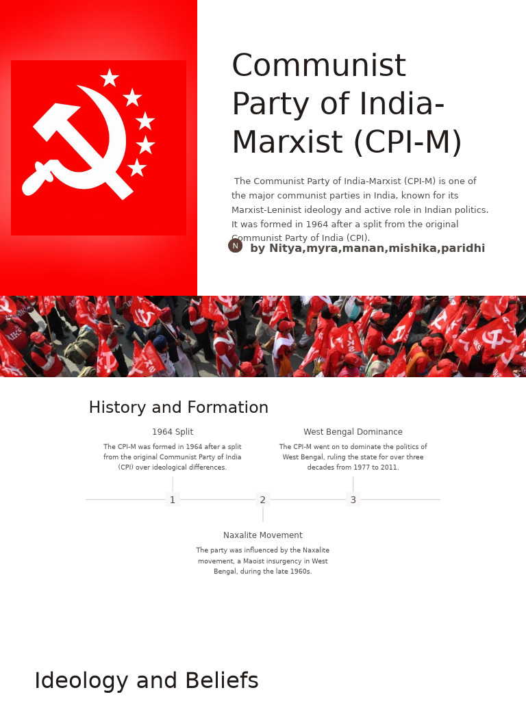 Communist Party of India Marxist CPI M 2 | PDF