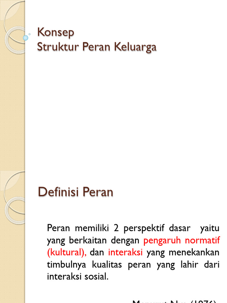 Konsep Peran Keluarga Pdf