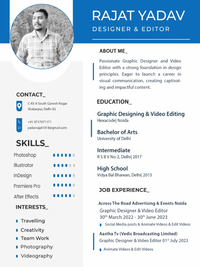 Rajat Yadav CV | PDF