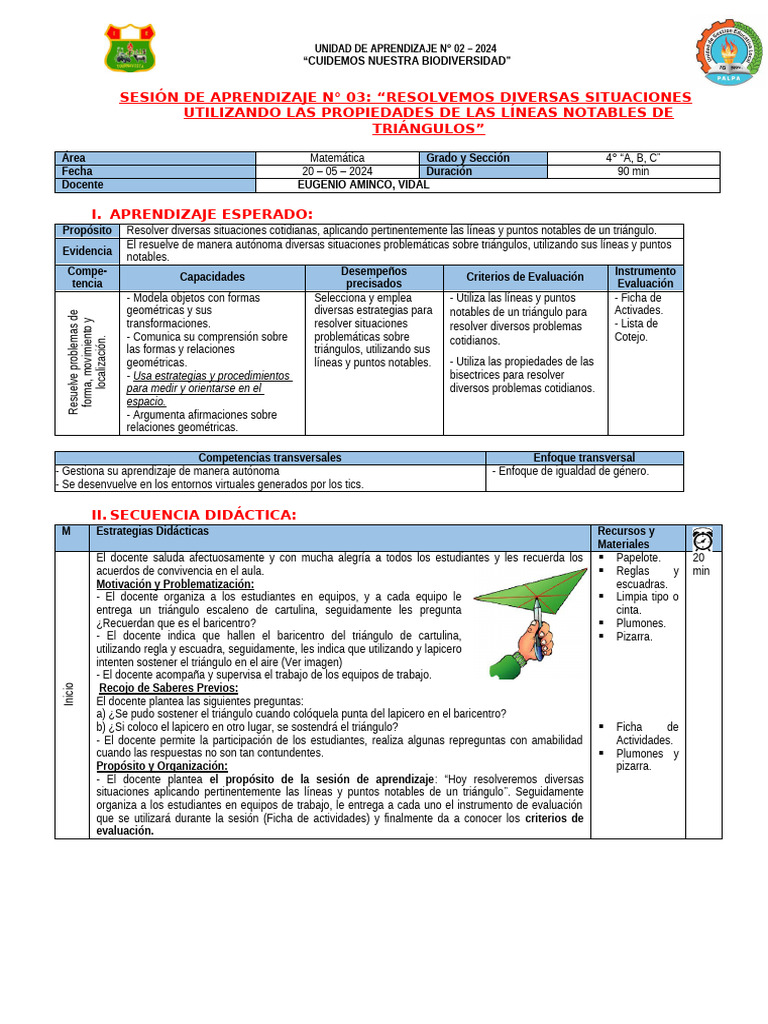 4°-SESION 2-UA2 - 2024 | PDF