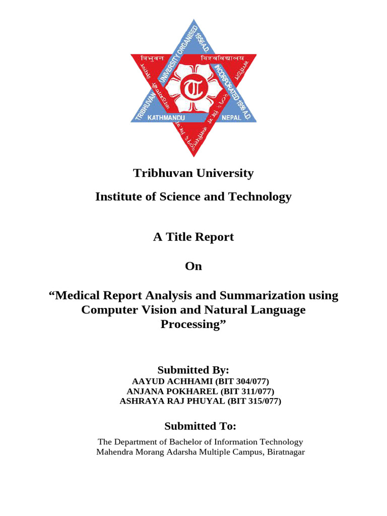 Medical Report Analysis and Summarization Using Computer Vision and ...