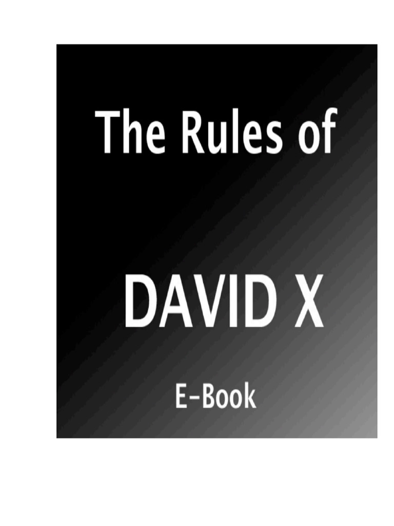As Regras de David X | PDF