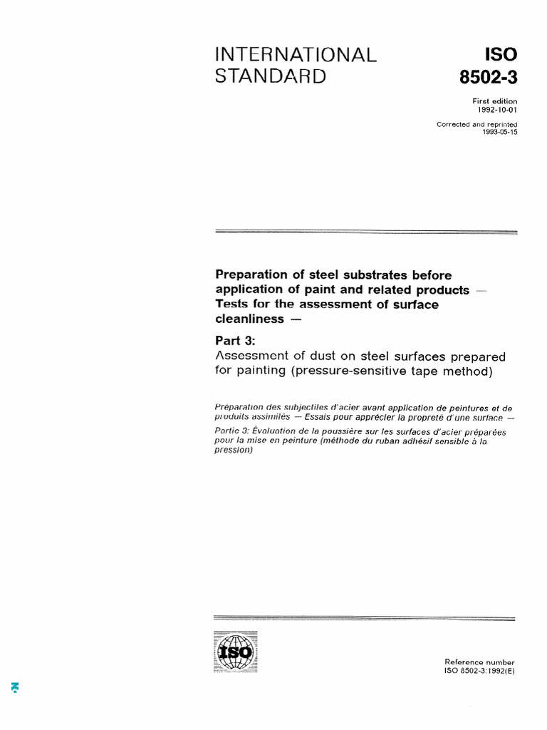 Iso 8502-3 05.1993 | PDF