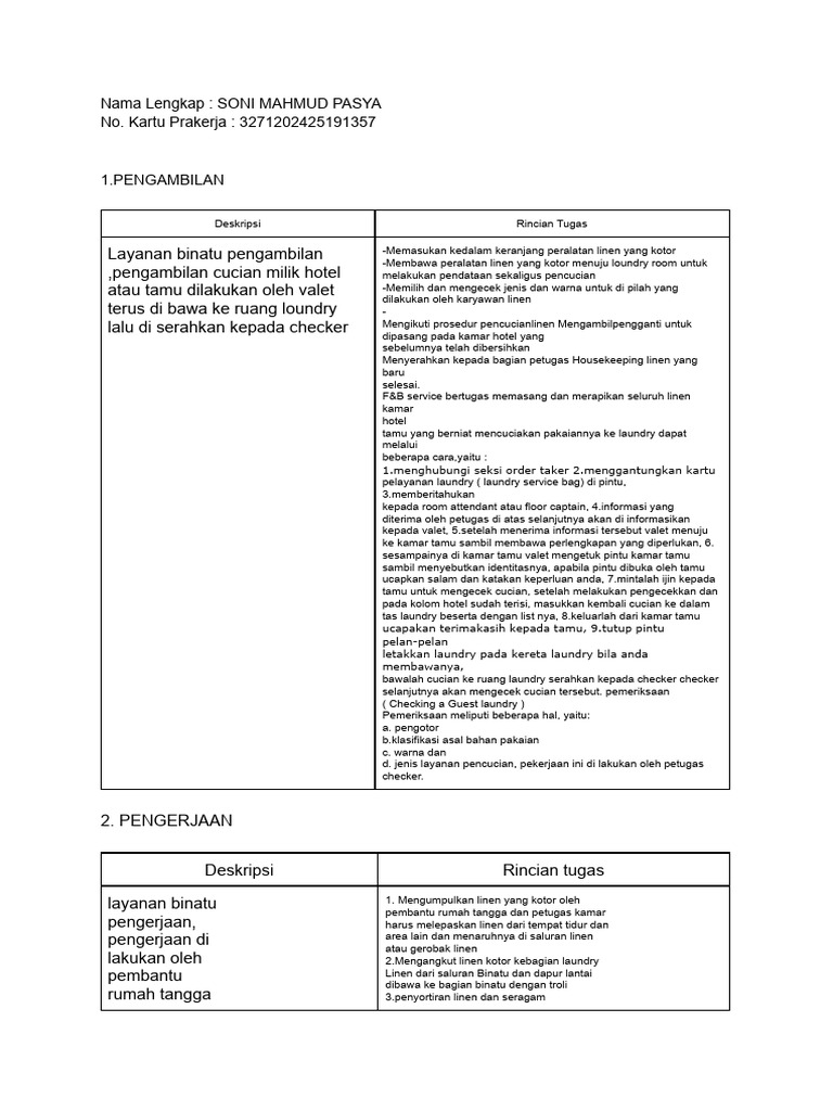 TPM 3 Bagan Alur Layanan Binatu - SONI MAHMUD PASYA | PDF
