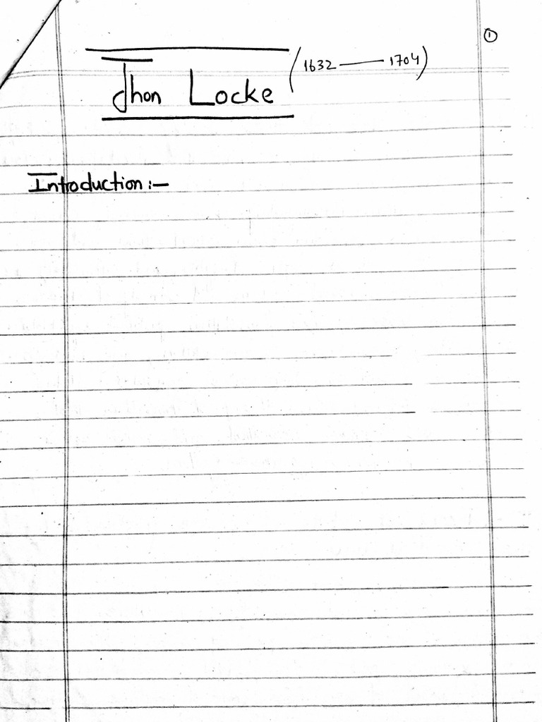 John Locke 1632-1704 | PDF