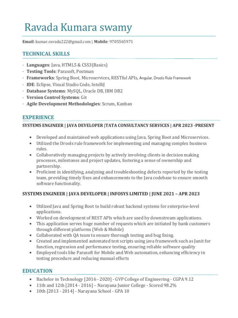 Kumar Resume | PDF
