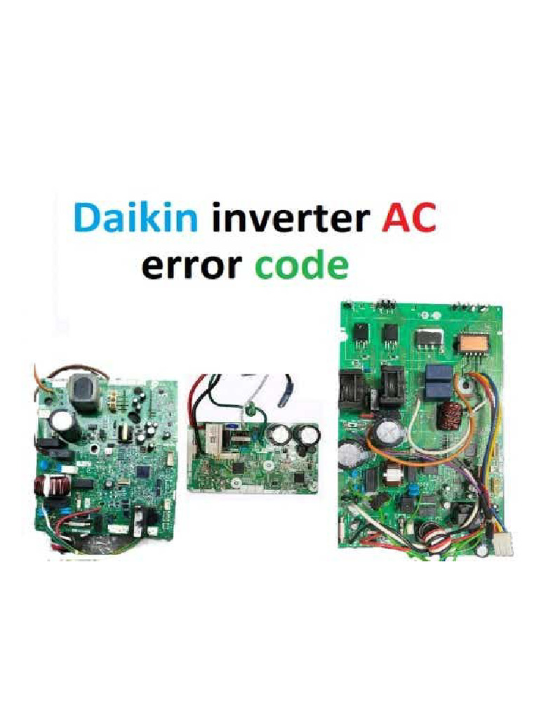 Dekin Inverter AC Error Code List Jan 2024 12-36 PM | PDF