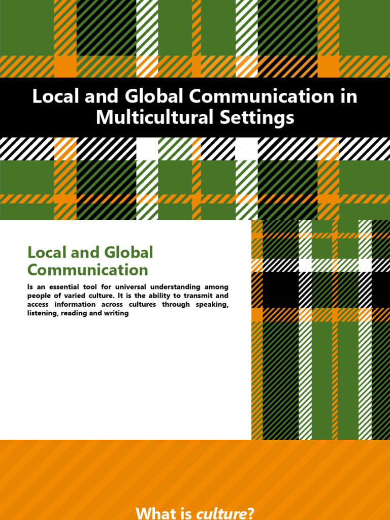 Localand Global Communicationin Multicultural Settings | PDF