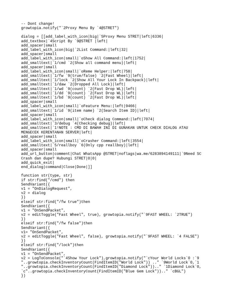 Proxyv01 Lua | PDF