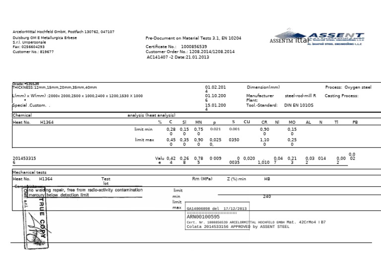 MTC Certificate - Doc CHASE | PDF