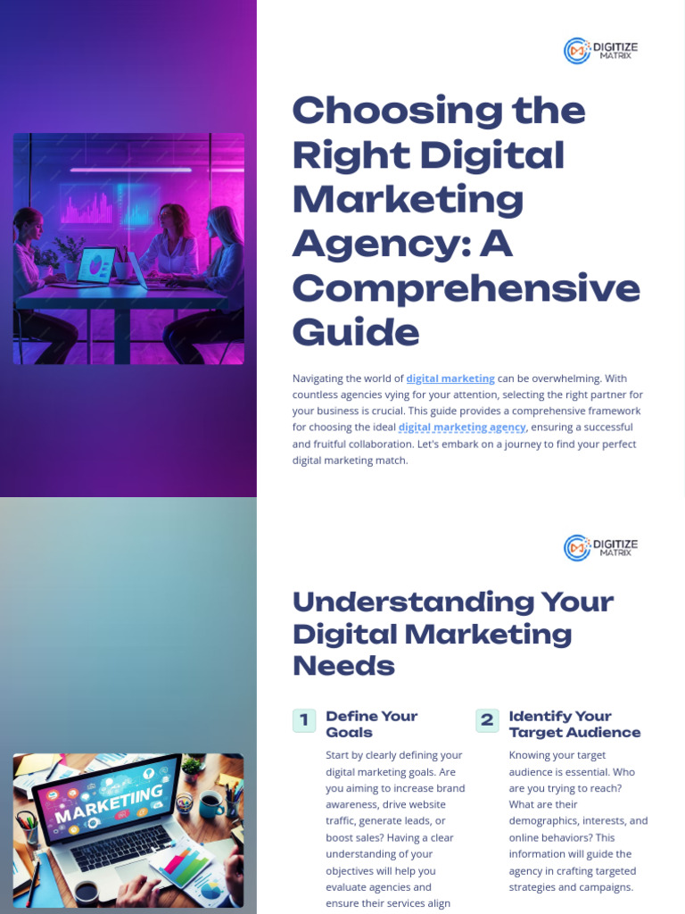 Choosing the Right Digital Marketing Agency | PDF | Digital Marketing ...