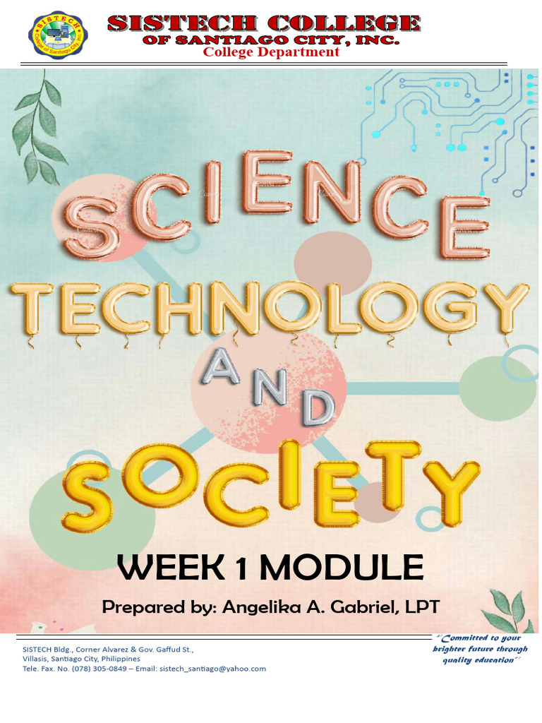 STS Week 1 Module Prelim | PDF | Science | Social Science