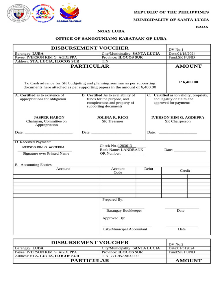 Voucher 2024 | PDF
