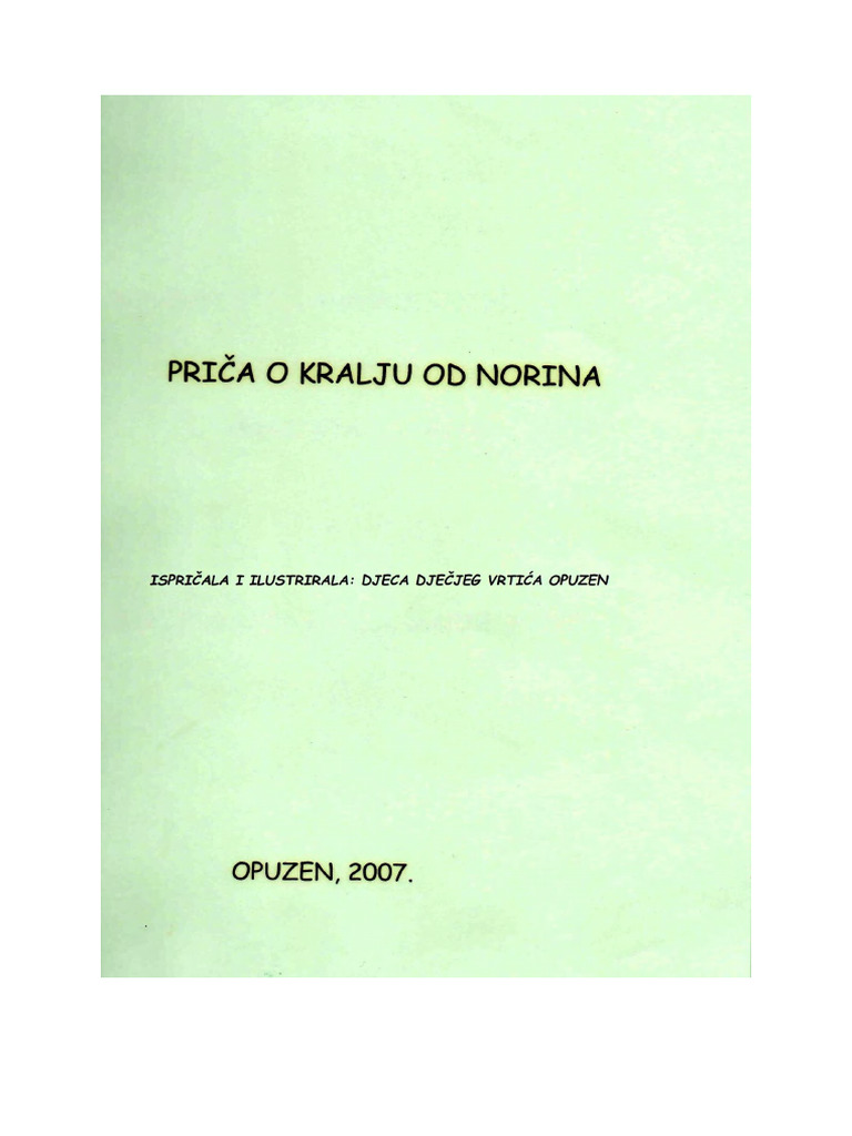 Prica o Kralju Od Norina1 | PDF