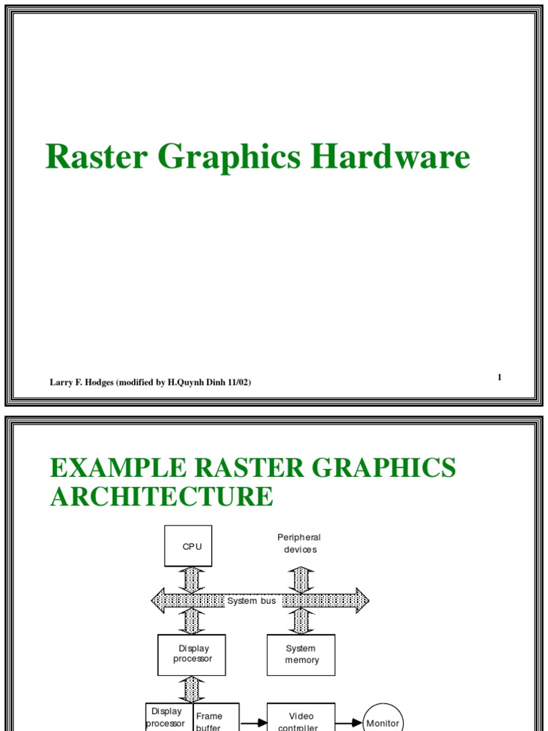 Raster Displays CRT & LCD | PDF | Liquid Crystal Display | Computer Monitor