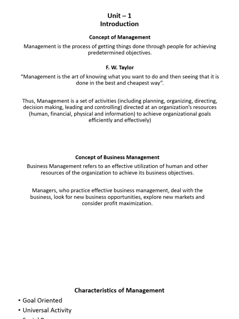 Unit - 1 Introduction | PDF | Natural Environment | Business