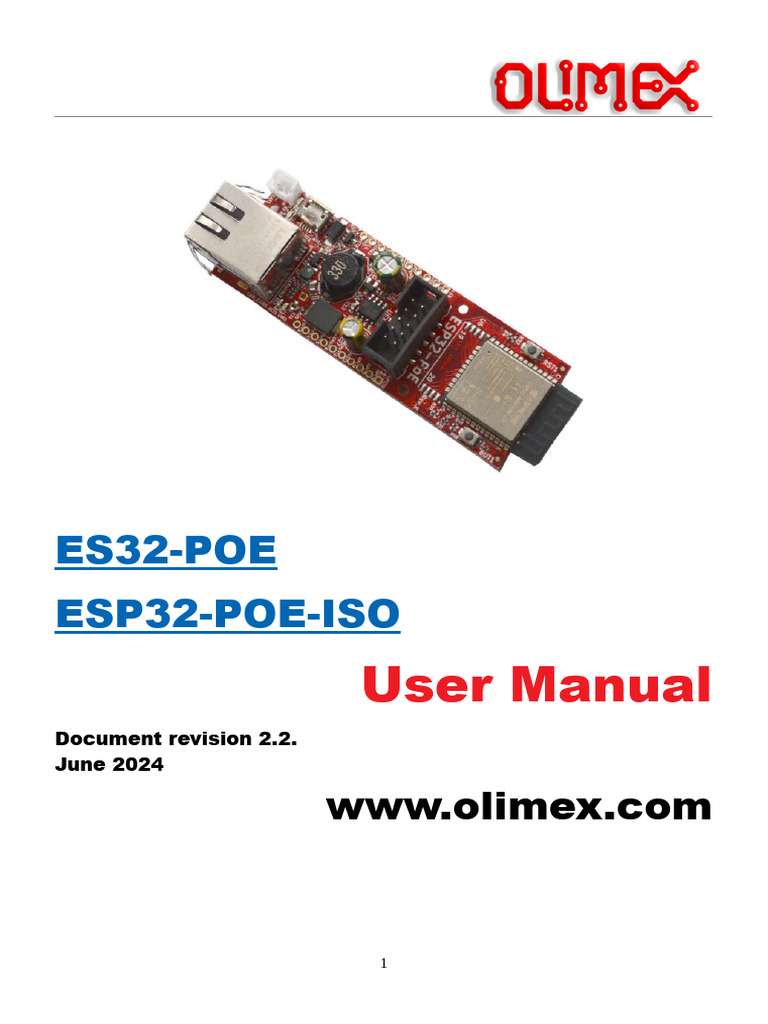 ESP32 POE User Manual | PDF