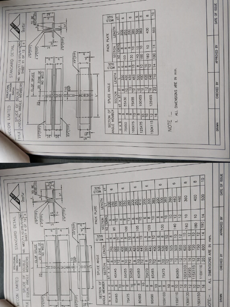 Structural Splice Details - Mecon | PDF