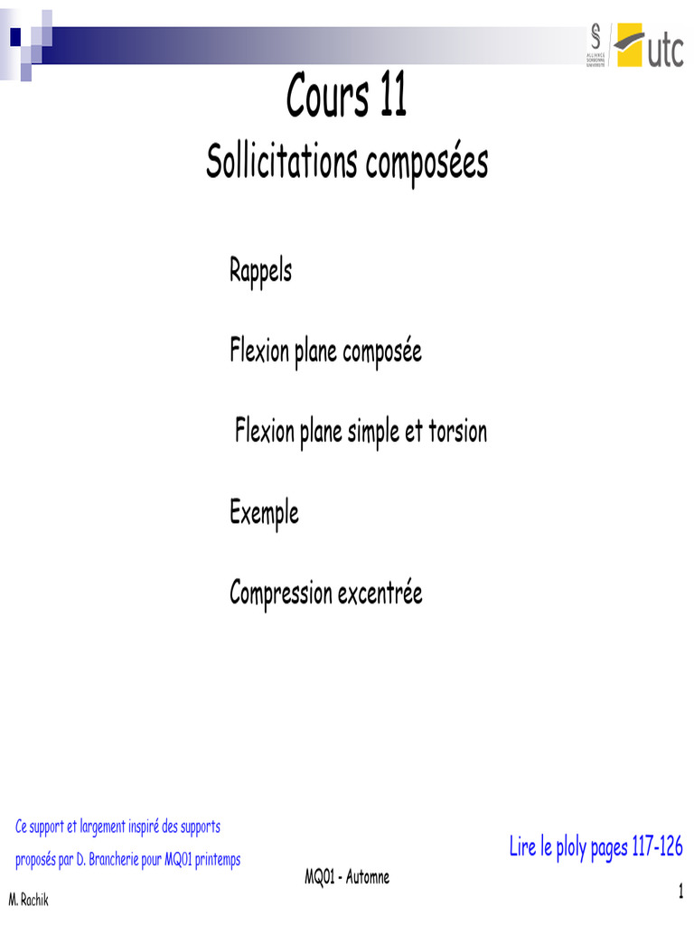 11 Sollicitations Composees | PDF