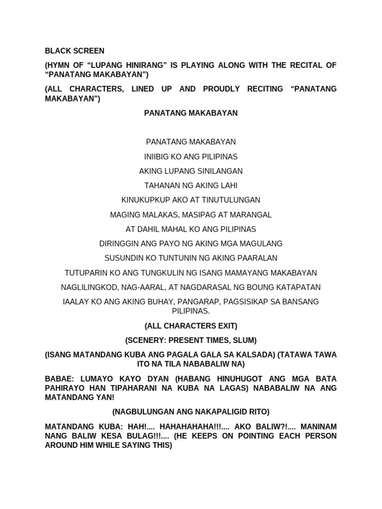 Revised Script (Rizal's Life) | PDF