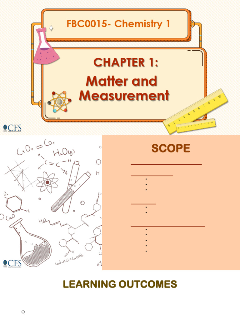 Chapter 1 - Matter and Measurement (FBC0015) - Jan 2023 Madam Almila | PDF