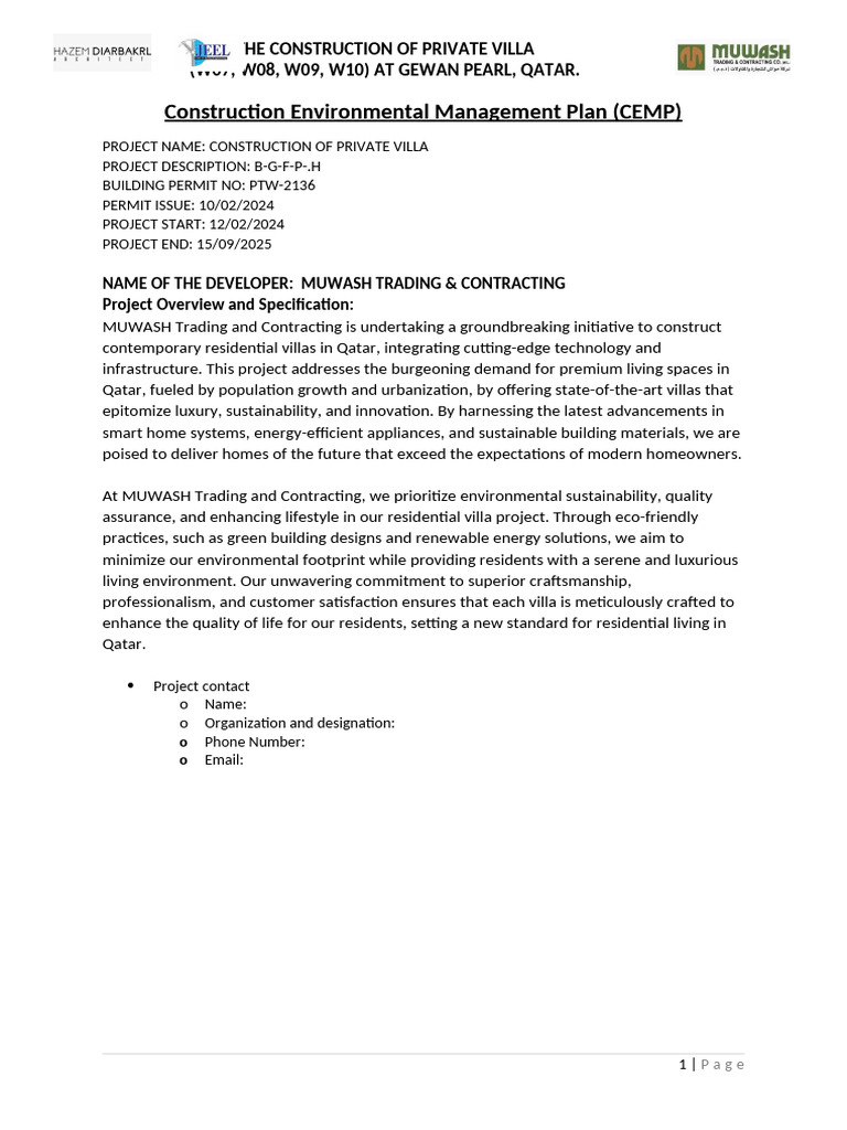 CEMP Draft - 112848 | PDF