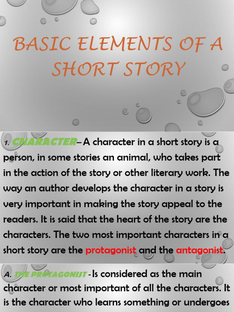 Elements of A Short Story | PDF