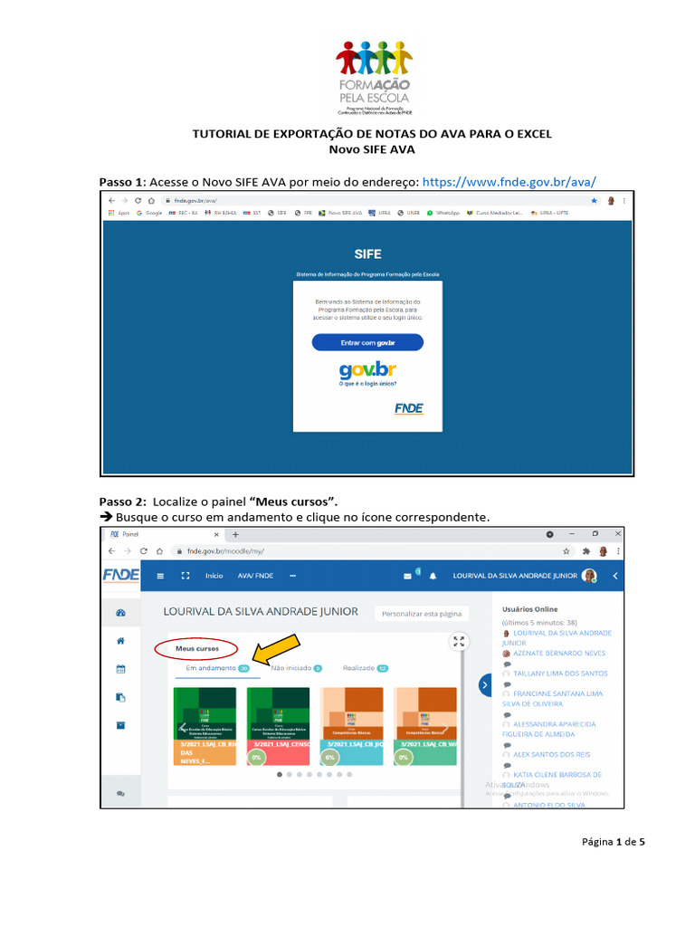 Tutorial Documento Dos Encontros - 2023 | PDF