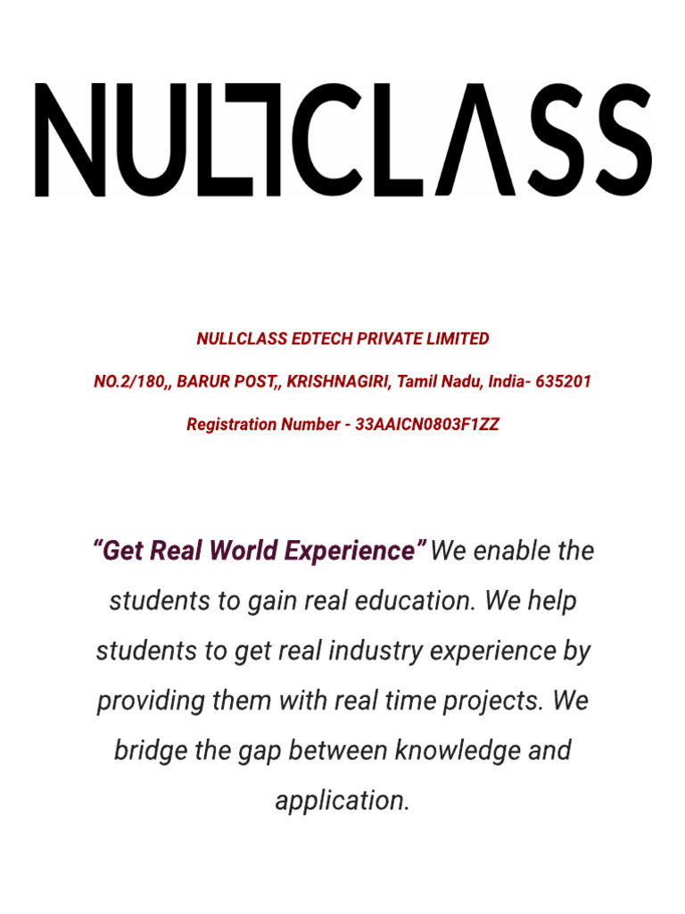 Web Development -- Internship | PDF