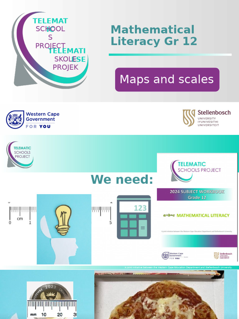 GR 12 Mathematical Literacy - Maps and Plans Scale (01.08.2024) | PDF