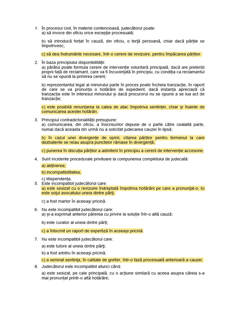 Primele 34 Grile Rezolvate | PDF