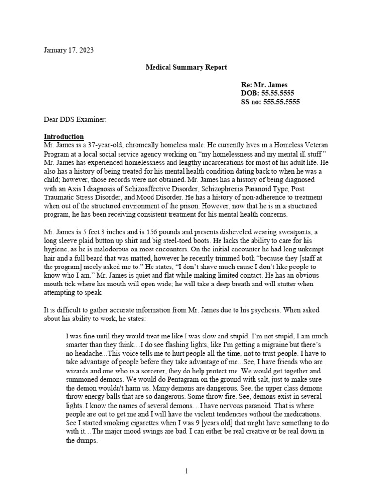 MSR Sample Schizophrenia 2023 | PDF