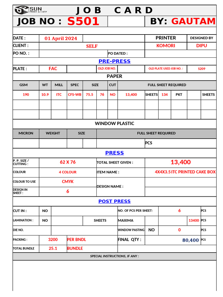 S501 Self | PDF